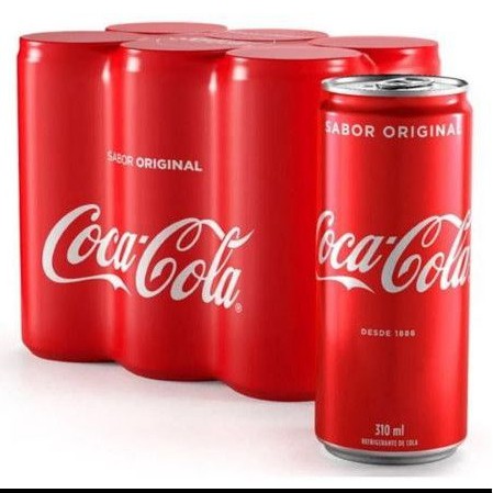 FARDO DE COCA COLA 310ml c/6 unidades/REFRIGERANTE/COLA | Shopee Brasil