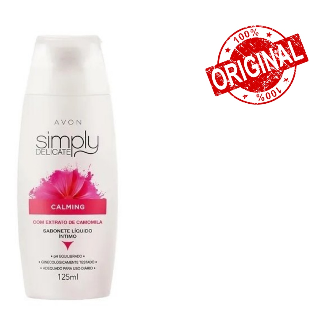 Sabonete Líquido Íntimo Simply Delicate Avon 125 ml | Shopee Brasil