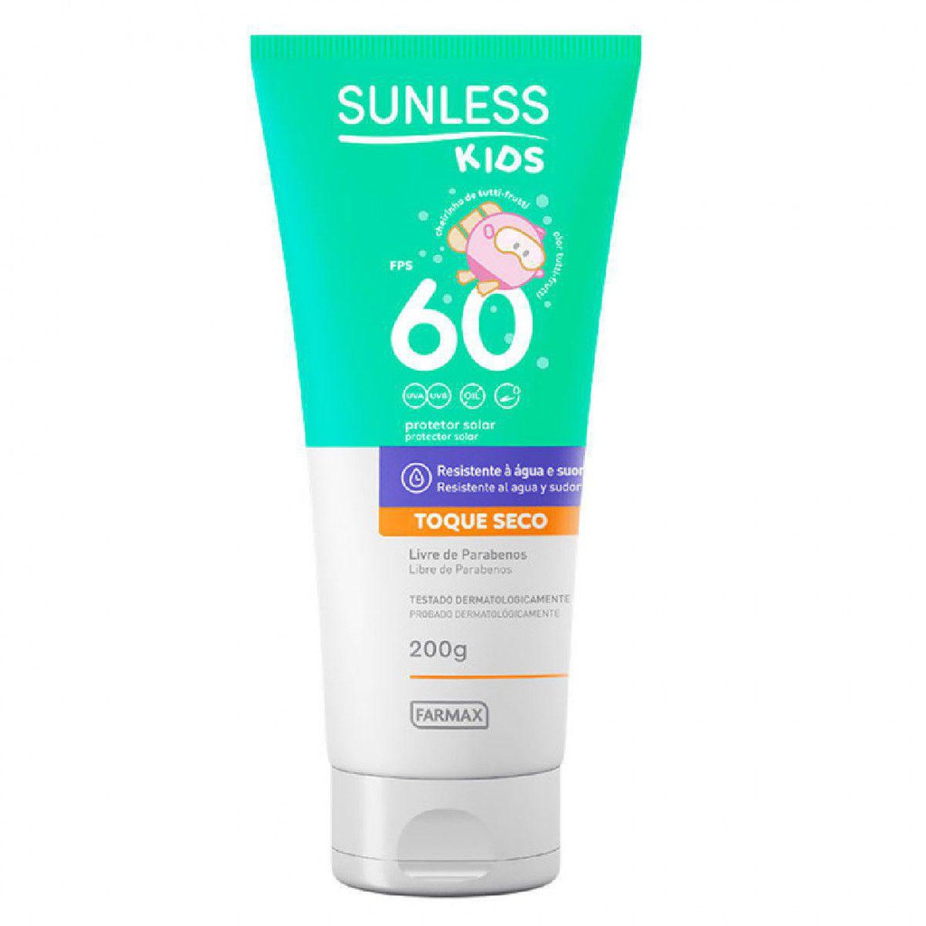 Protetor Solar Kids Fps 60 Sunless 200g | Shopee Brasil