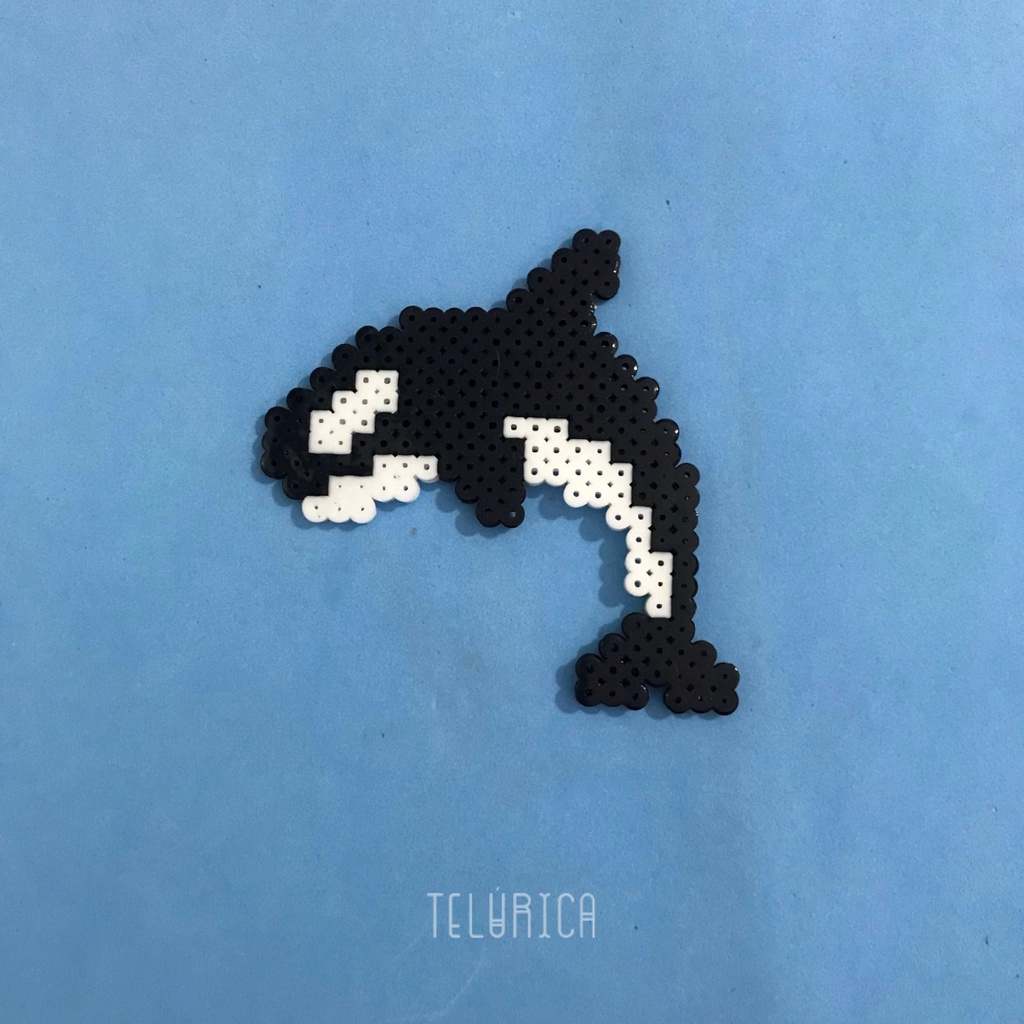 Baleia Orca (Animais) - Adesivo de Parede em Pixel Art | Shopee Brasil