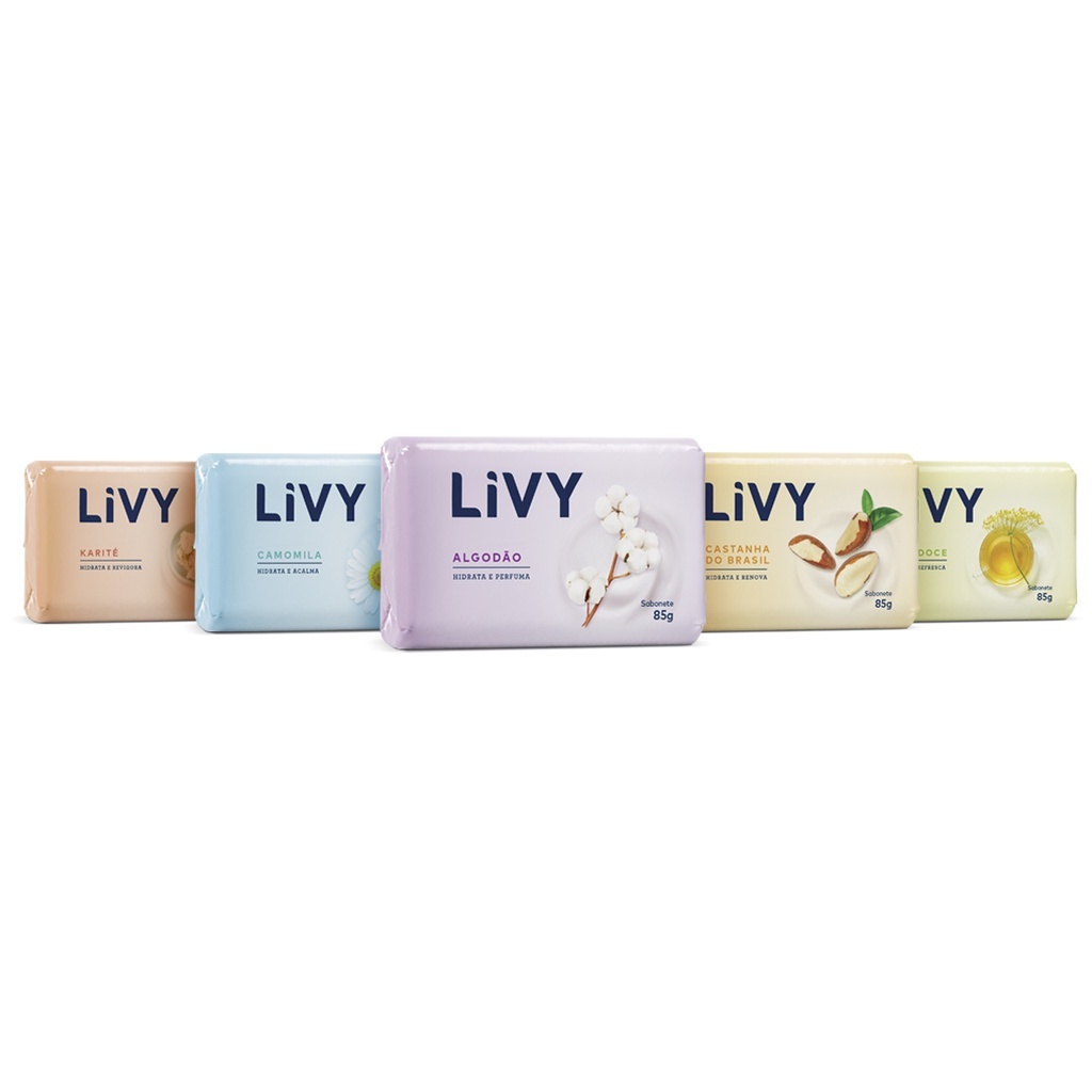 Sabonete Livy Pacote Com 12 Unidades 85g | Shopee Brasil