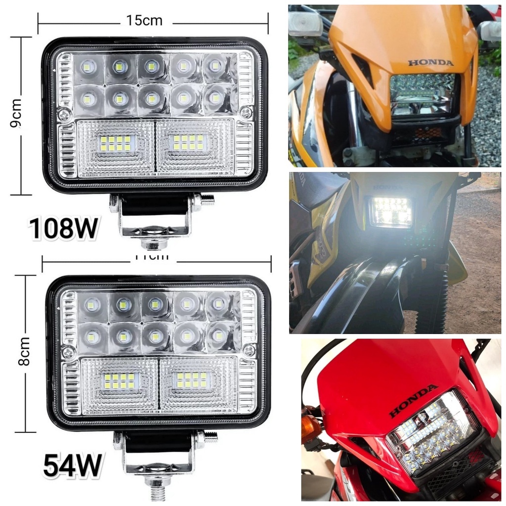 Farol Led CG Tornado Adaptação 6000k Motos | Shopee Brasil