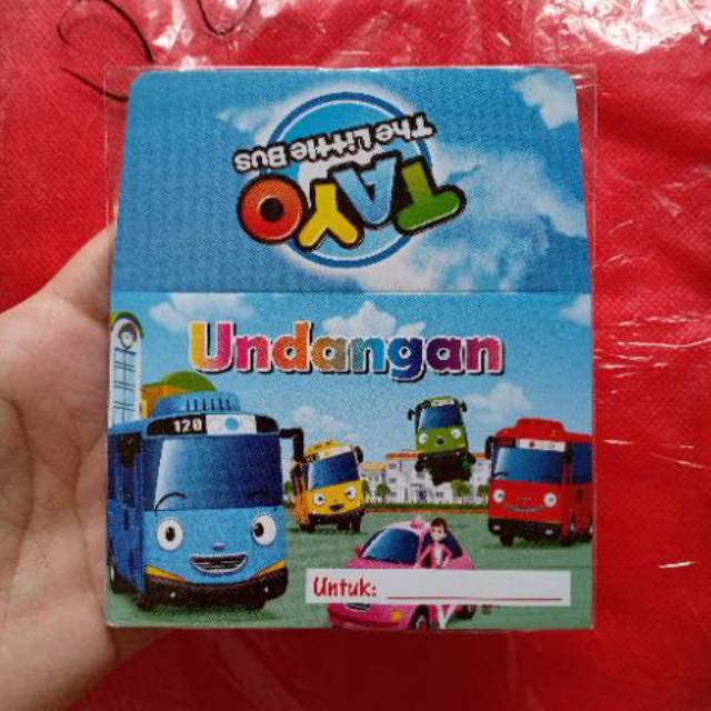 Cartão Convite De Aniversário Tayo | Shopee Brasil
