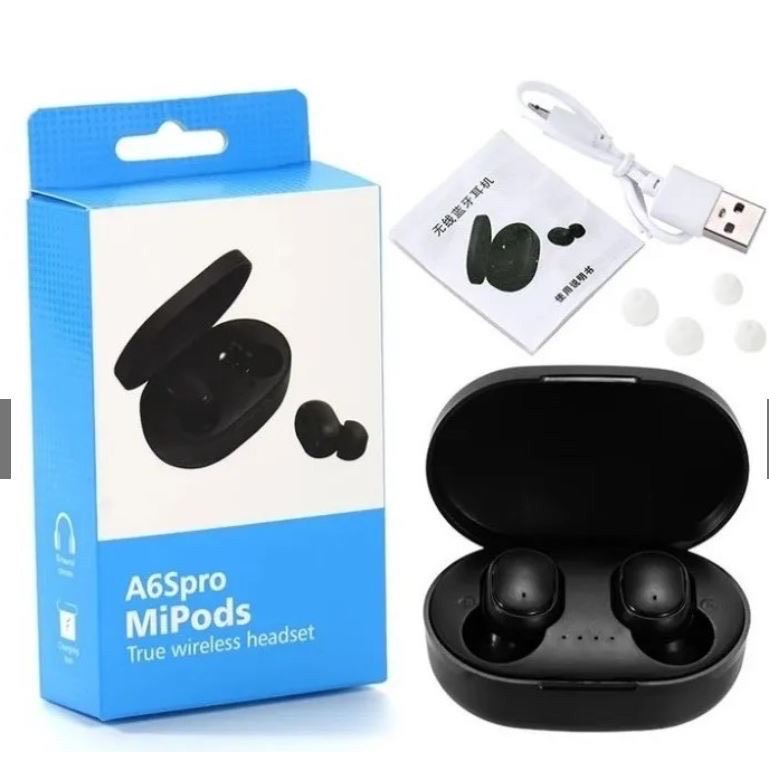 A6s TWS Mini Fone De Ouvido Bluetooth Sem Fio V5.0 HiFi Stereo Com Para Jogos Caixa De Carga ...