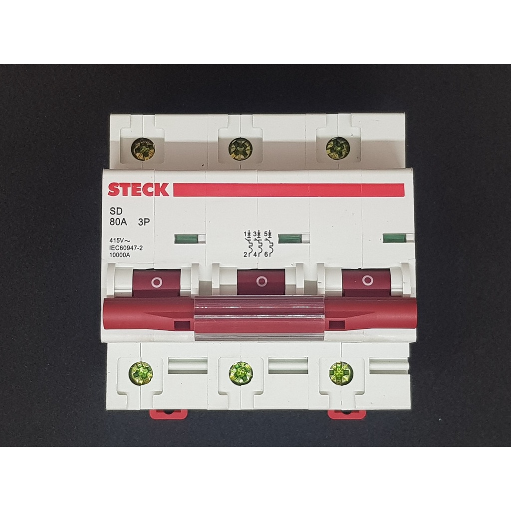 Disjuntor Tripolar De 10a Curva C - Sdd63c10 Steck | Shopee Brasil