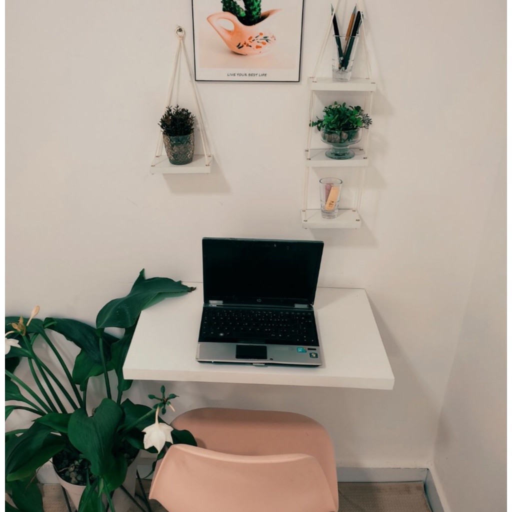 Bancada Suspensa Mesa De Estudo Escrivaninha mão francesa home office ...