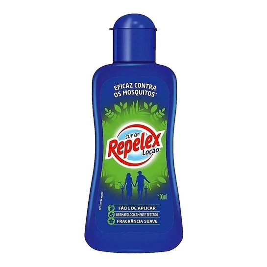 Repelente Super Repelex Loção 100ml Fácil de Aplicar Dermatologicamente ...