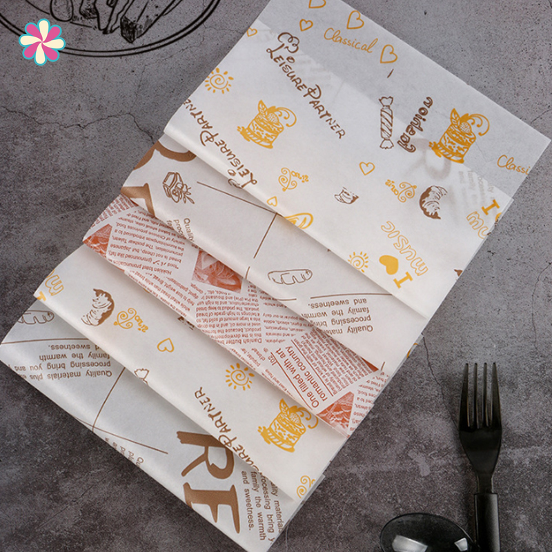 Bento Cake Box Pad Paper Burger Cake Greaseproof Paper Wrapping Paper ...