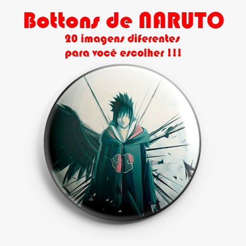 Boton NARUTO AKATSUKI 3,5cm/4,5cm/5,5cm anime - Botom botton botons ...