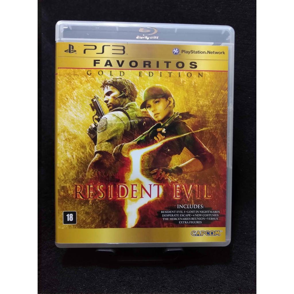 Jogo Resident Evil 5 - Gold Edition - PS3 - Mídia Física - Seminovo | Shopee Brasil