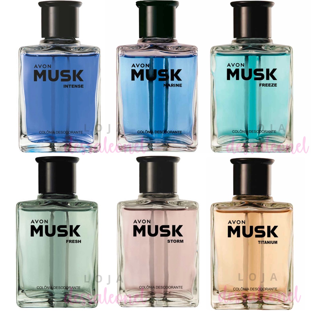Perfume Colônia Avon Musk Desodorante Masculino 90ml Intense Fresh ...