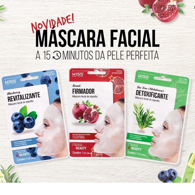 Máscara Facial Kiss New York Professional - 20ml | Shopee Brasil
