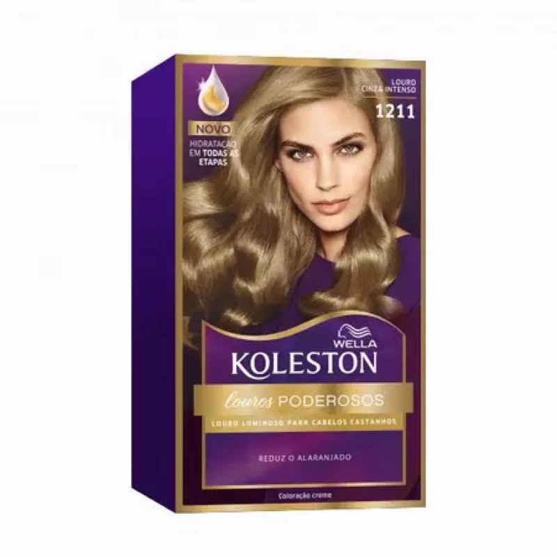 Kit tintura Koleston 1211 Louro Cinza Intenso - Escorrega o Preço