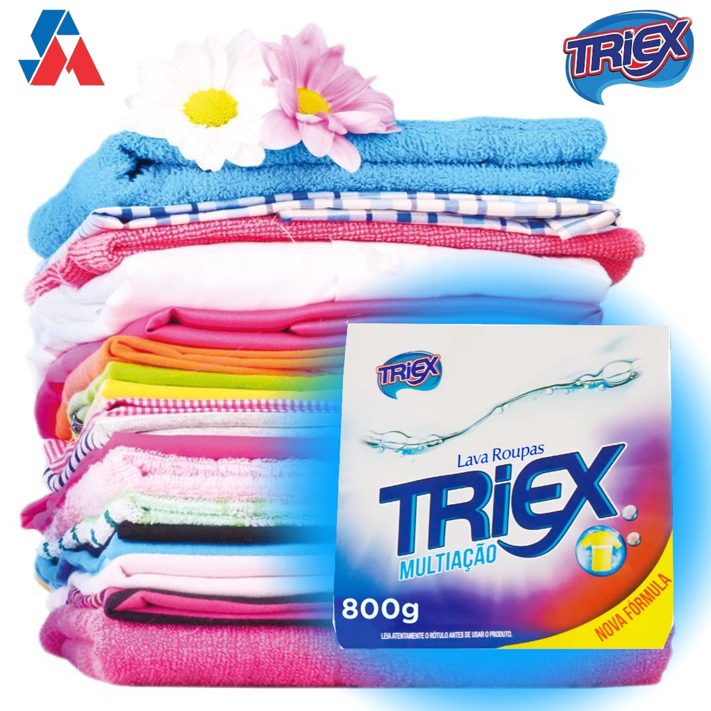 TRIEX - Lava Roupas em Pó Multiação 800g | Shopee Brasil