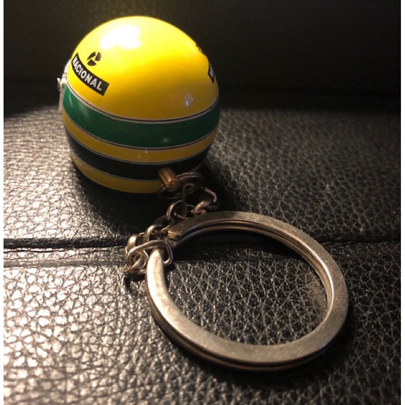 Chaveiro Capacete Ayrton Senna Escala 1/8 Em Metal C\viseira | Shopee ...
