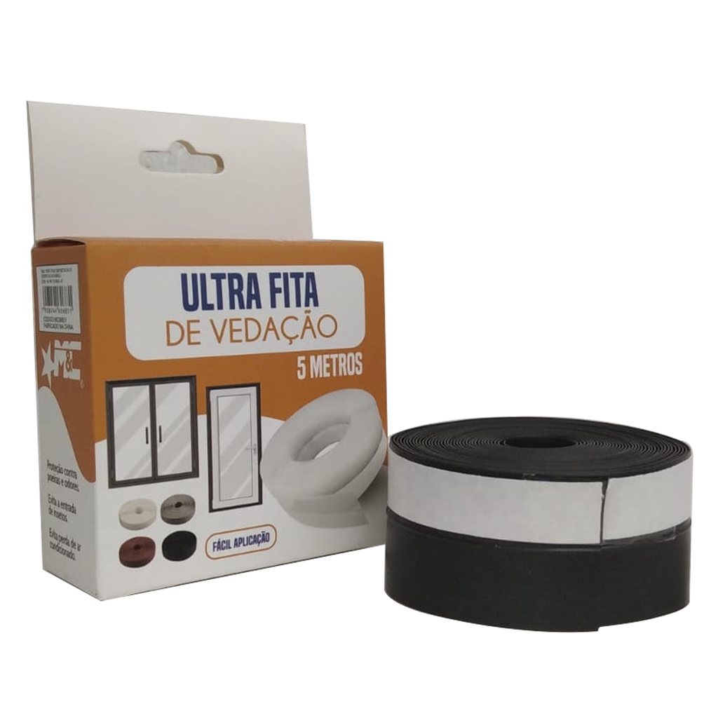 Ultra Fita Vedação Fresta Porta 5 Metros Veda Janela Vidro | Shopee Brasil