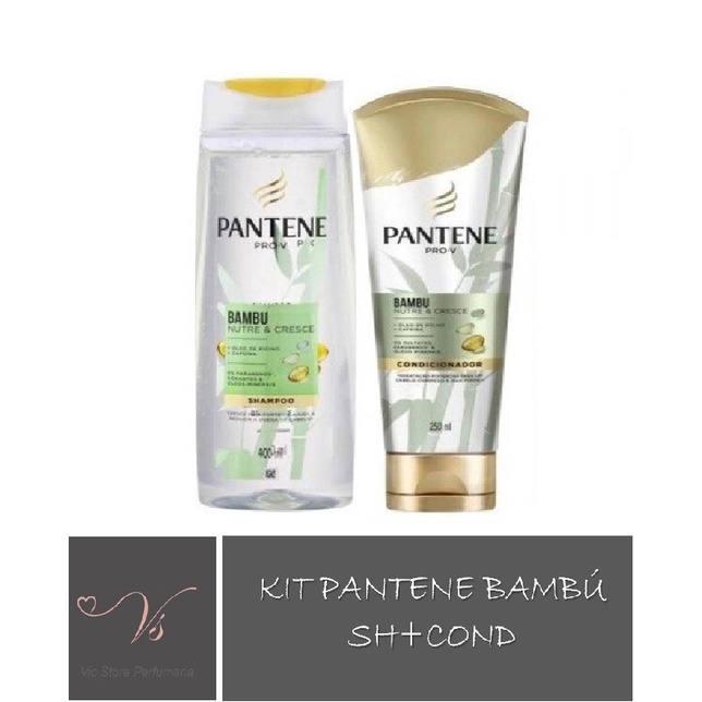 Kit Pantene Bambu (Shampoo de 400ml + Condicionador de 250ml) | Shopee ...