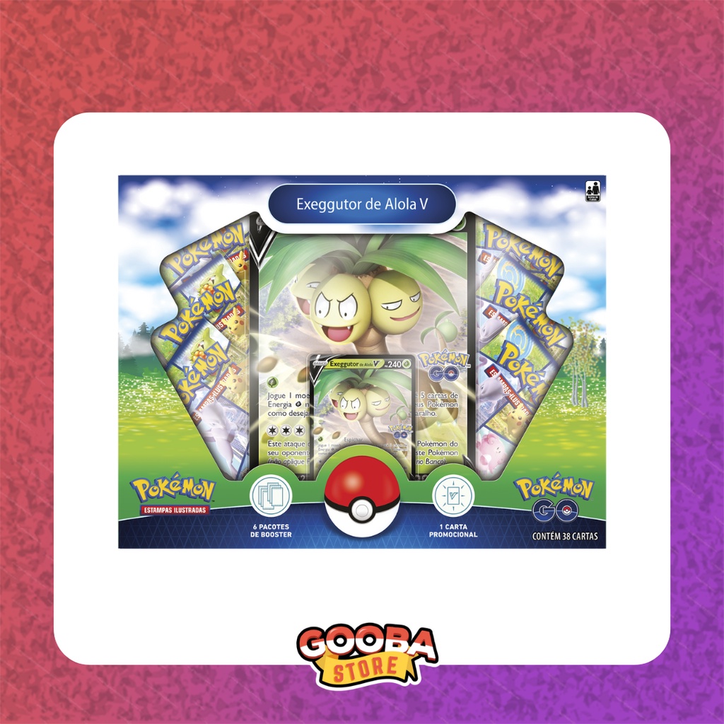 BOX POKÉMON GO - EXEGGUTOR DE ALOLA | Shopee Brasil