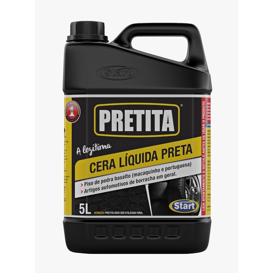 Cera Líquida Preta Pretinho Pretin Start- Pretita 5l | Shopee Brasil