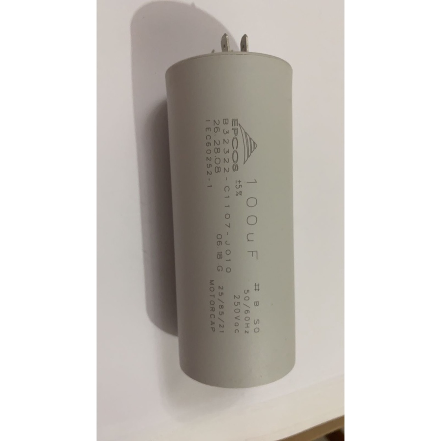 Capacitor Motor Partida 100uf/250v | Shopee Brasil