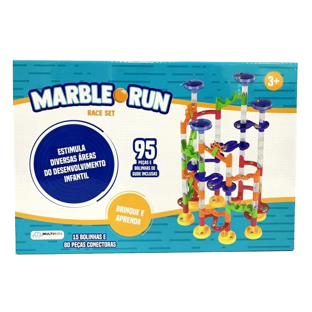 Brinquedo Pedagógico Circuito Marble Run Race Set 95 peças | Shopee Brasil