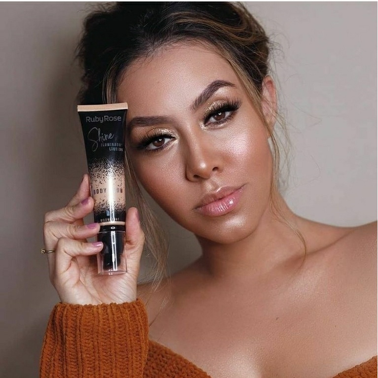 Iluminador Liquido Shine Body Glow Ruby Rose | Shopee Brasil