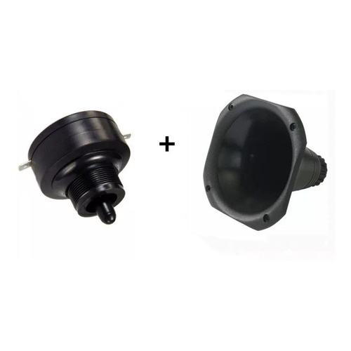 Kit Driver Piezo Tw411 75w Rms + Corneta Curta Preto Redondo | Shopee ...