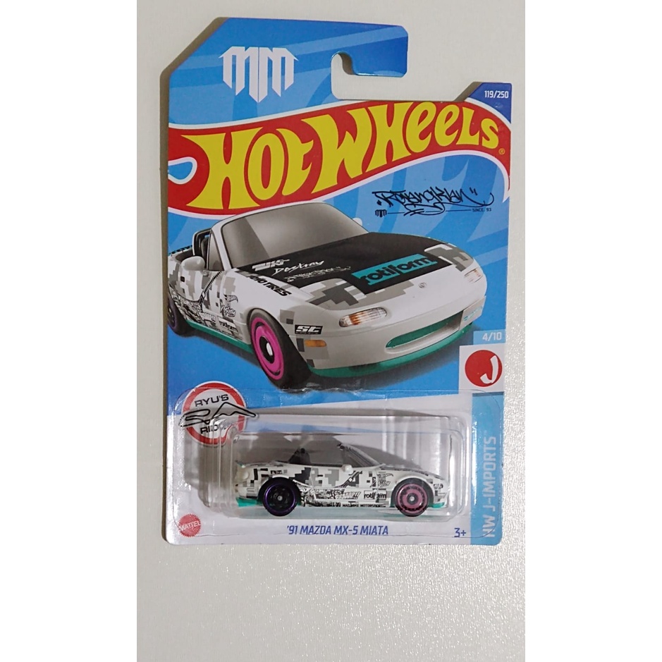 Hot Wheels- '91 Mazda MX-5 Miata 2022 - MAD MIKE - HCV77 | Shopee Brasil