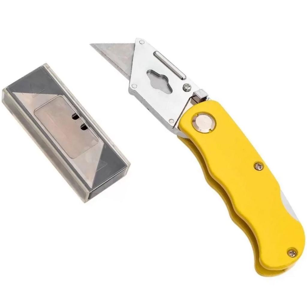 Estilete Dobr vel Metal Refor ado Trapezoidal C 5 L minas Escorrega