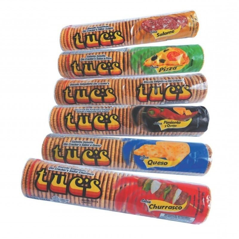 Biscoito Din Crackers Tucs Sabores Caixa Fechada 30 Pacotes | Shopee Brasil