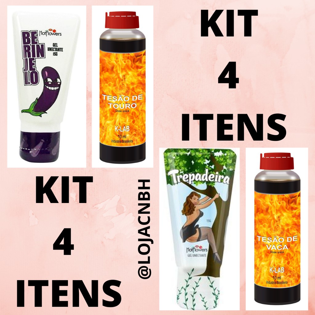 Kit 4 Itens Sex Shop Berinjelo Trepadeira Shopee Brasil