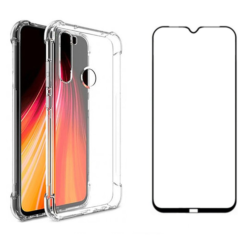 Capa Redmi Note 8 Anti Impacto Silicone Película 3d Frontal Full