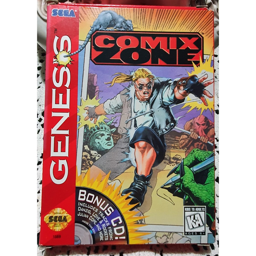 Comix Zone Mega Drive Genesis Original Importado CD Bonus | Shopee Brasil