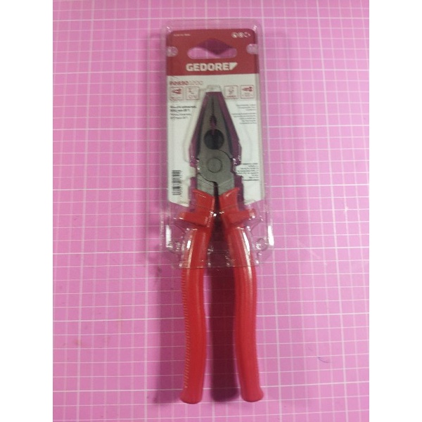 Alicate universal 8" gedore, em aco cromo vanadio. | Shopee Brasil