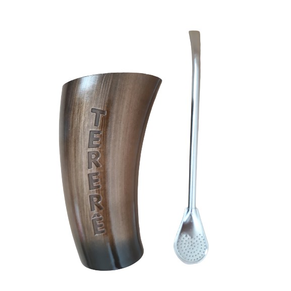 Guampa Copo De Terere Com Bomba Cuia Mate Gelado - Faz a Boa!