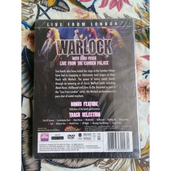 Dvd Lacrado Warlock ( Doro Pesch ) Live From London | Shopee Brasil