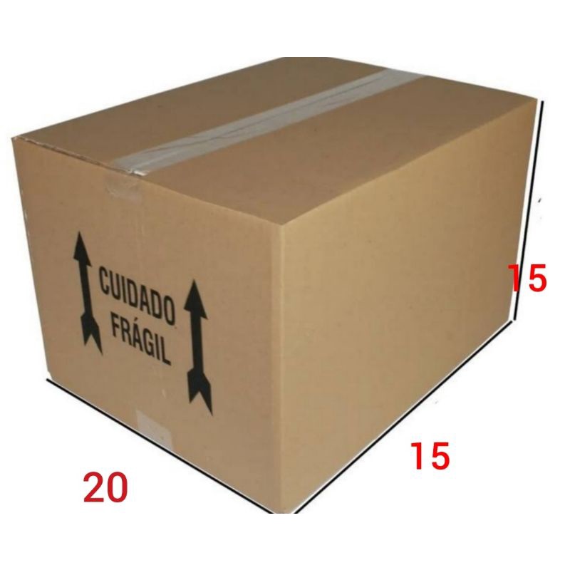 10 Caixas de papelão medidas 20x15x15. | Shopee Brasil