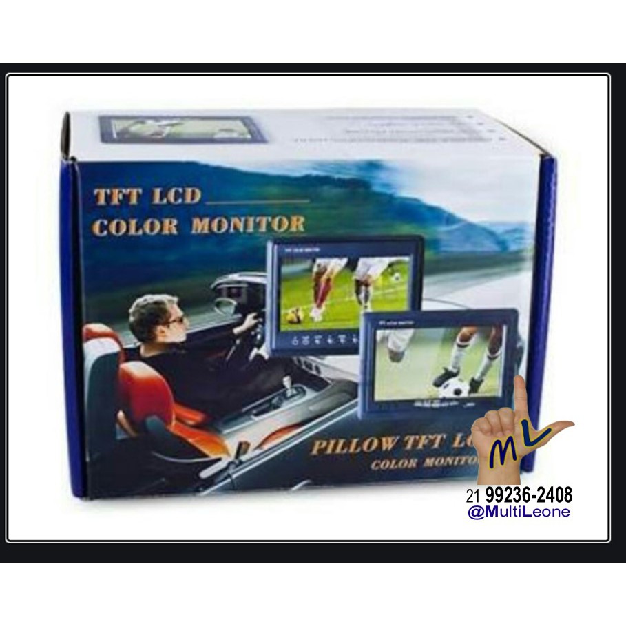 Monitor Tela de carro colorido Tft LCD de 7" polegadas . Grátis: Mini ...