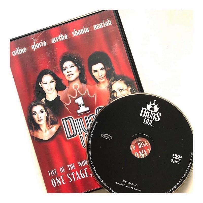 DVD DIVAS - Divas Live VH1 (Mariah Carey, Celine Dion, Shania Twan, Glória Estefani, Aretha ...