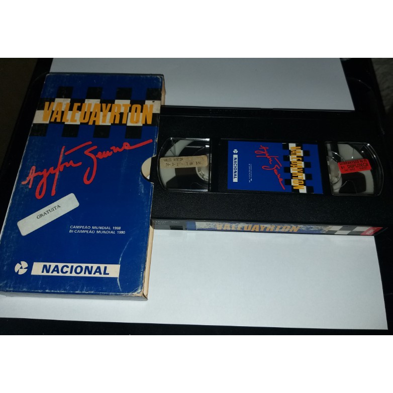 Fita Vhs Valeu Ayrton - Banco Nacional Ayrton Senna | Shopee Brasil
