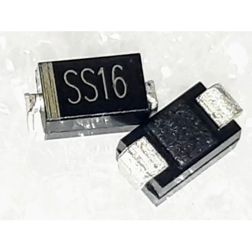 Diodo Ss16 Smd 1a-60v Ss16 Kit C/10 Pçs Originais E Novas - Escorrega o ...