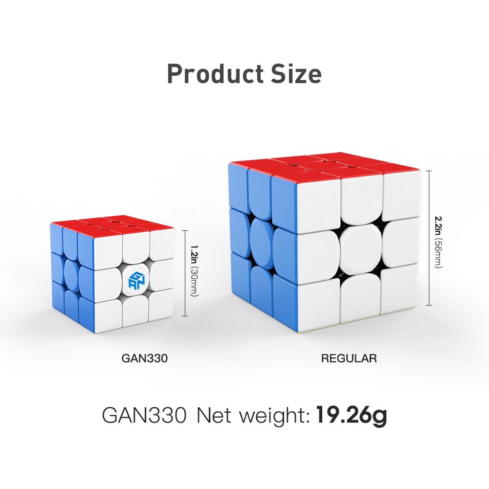GAN 330 Chaveiro Cubo 3x3x3 Gan330 Mini Speedcube Sem Adesivo 328 3x3 ...
