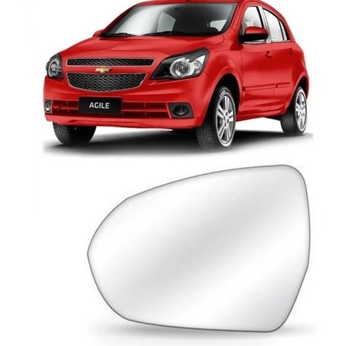 Lente refil vidro Espelho Retrovisor Agile Montana Direito Carona 2009 / 2014 sem base | Shopee ...