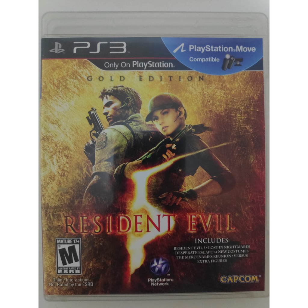 Jogo resident evil 5 - Playstation 3 - PS3 - Play 3 mídia física original | Shopee Brasil
