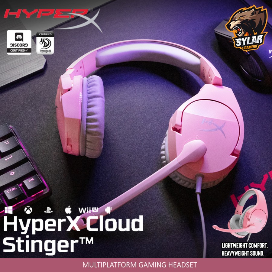 Stinger HyperX Cloud Rosa Edição Limitada | Shopee Brasil