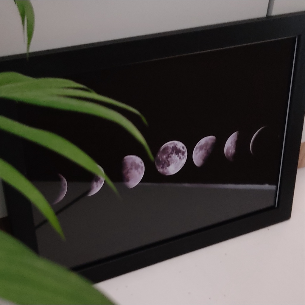 Quadro Decorativo Fases da Lua | Shopee Brasil