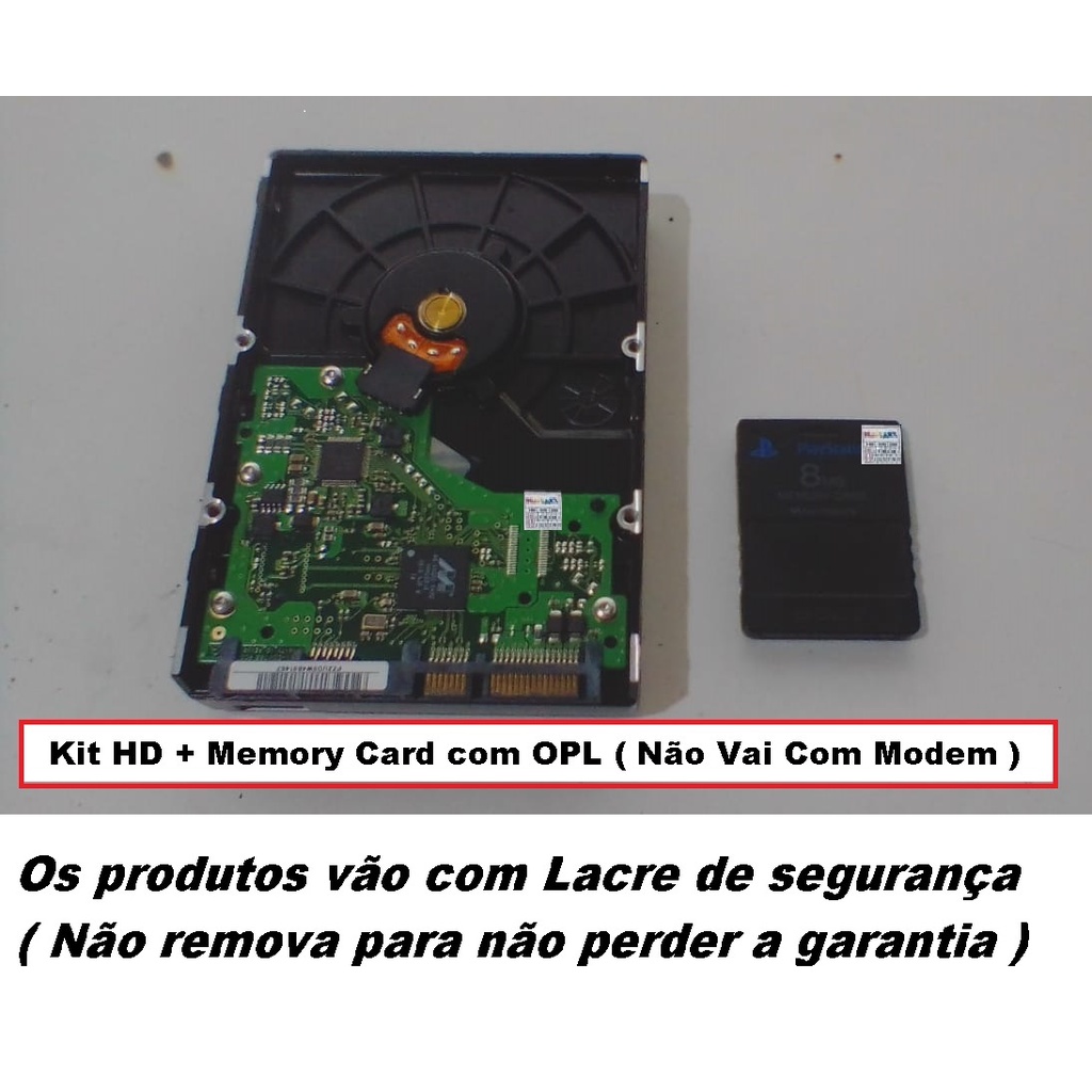 Kit Hd 500gb 296 Jog Para Ps2 Fat + Memory Card Com Opl | Shopee Brasil