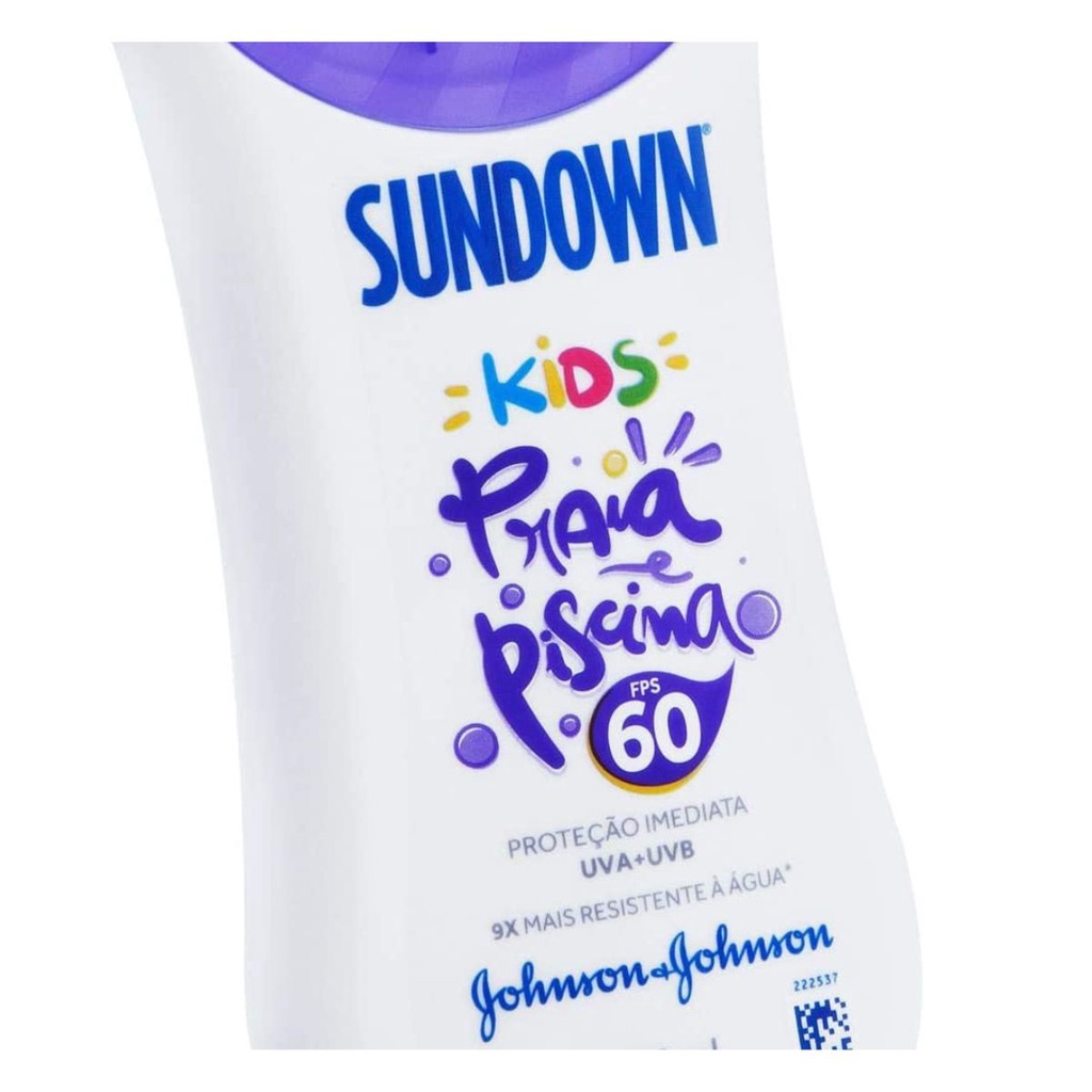 Protetor Solar Sundown Kids FPS 60 120ml | Shopee Brasil