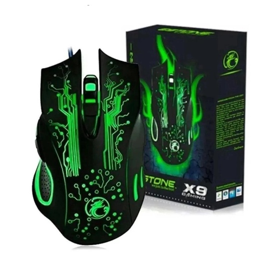 Mouse Gamer H'Maston X9 Gaming 2400DPI | Shopee Brasil