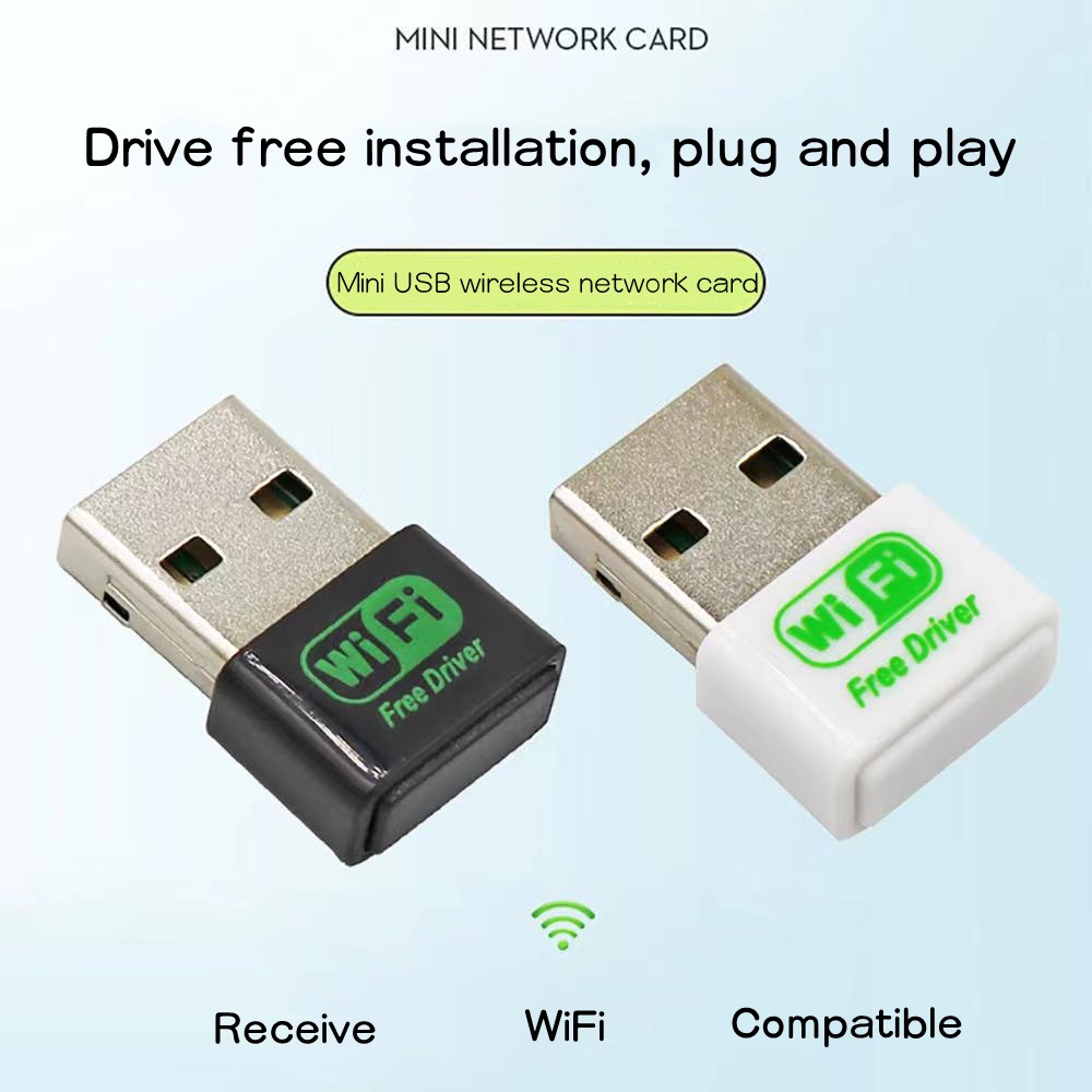 Receptor WiFi Drive Free USB Min Cartão De Rede Sem Fio Home Computer ...